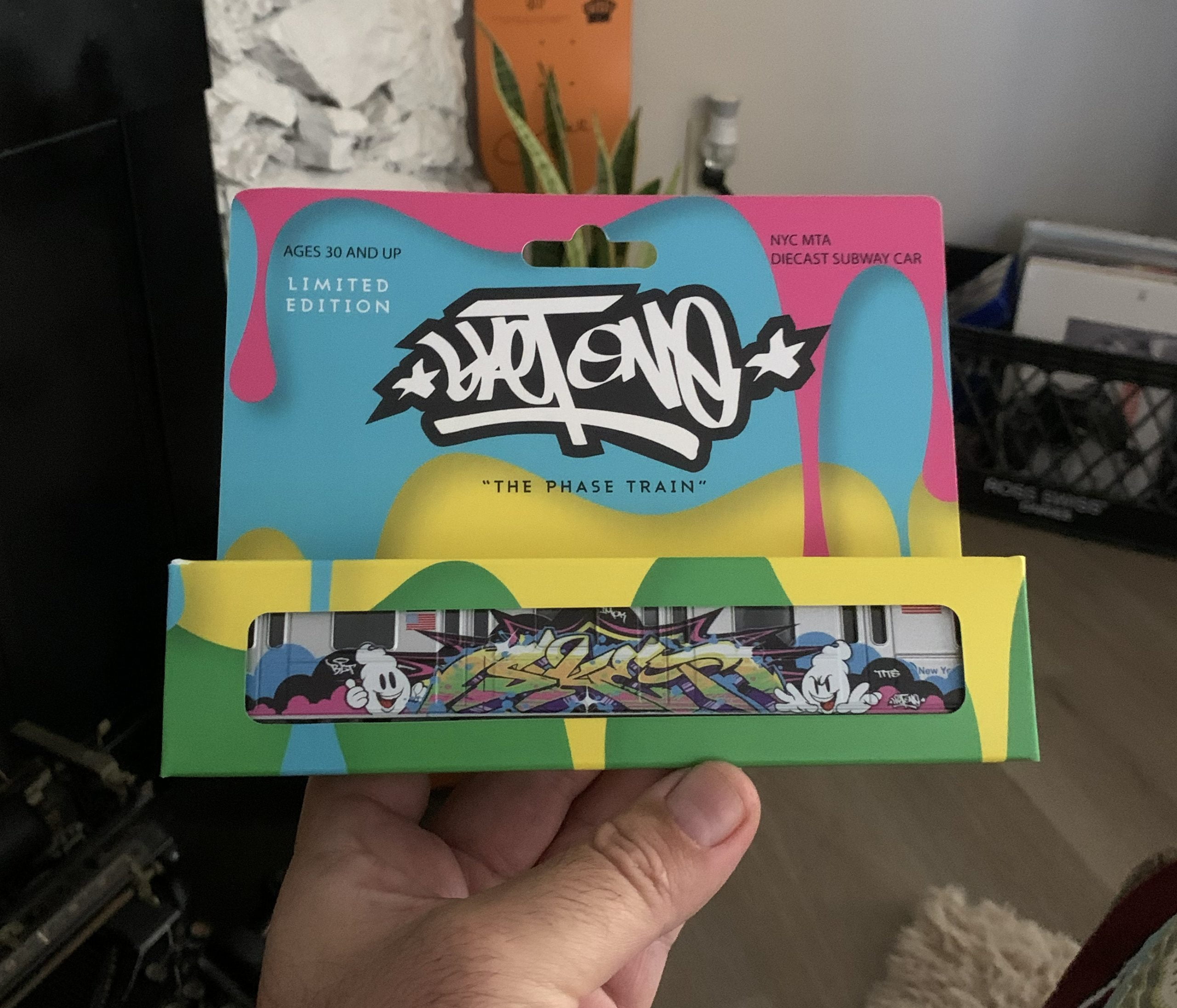 The Phase Train Die-Cast NYC MTA Subway Car by Sket One x Hip-Hop Toys ...