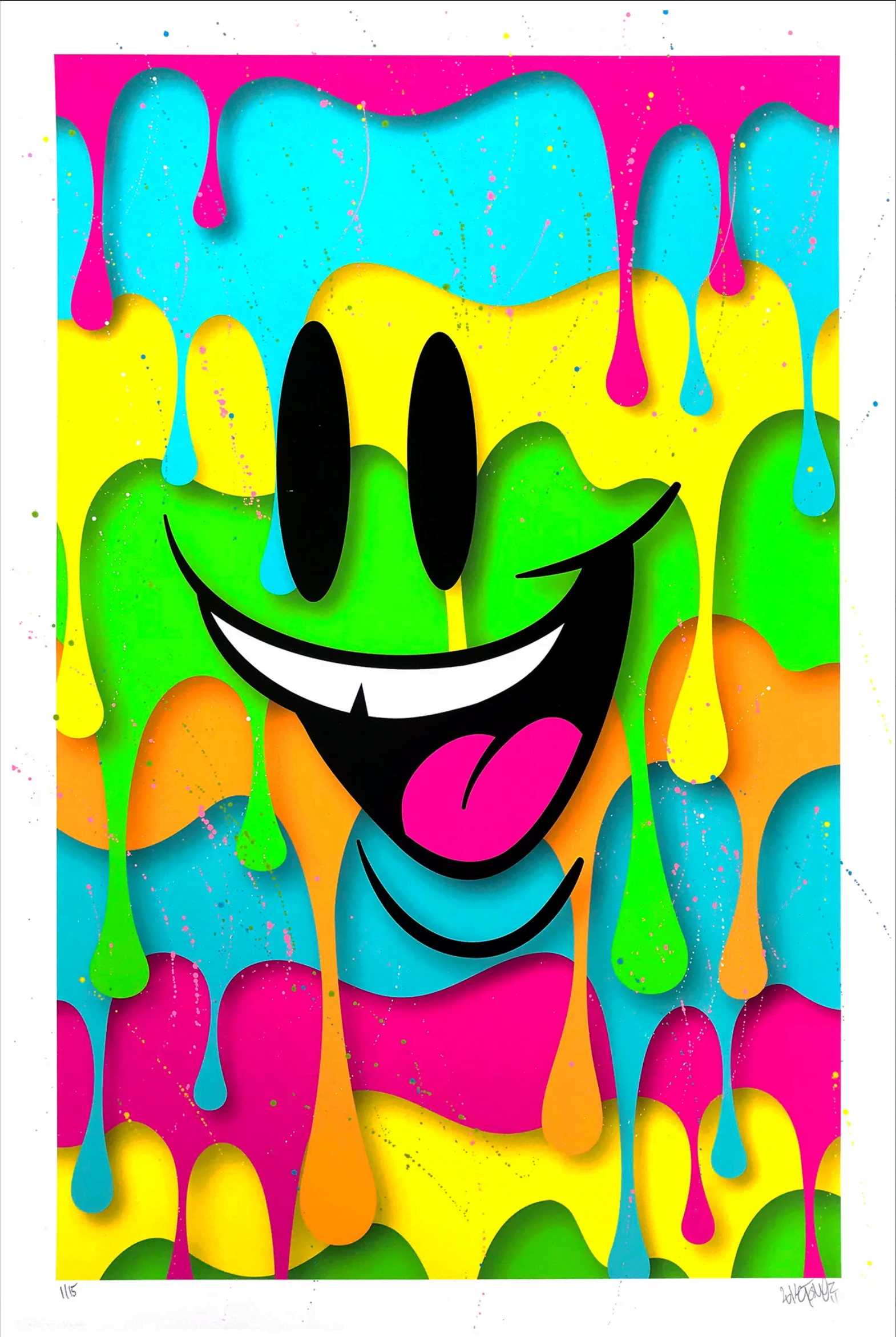 SKET-ONE “Drip Phase” – Hand-Embellished Edition Artist Proofs – 16 x ...